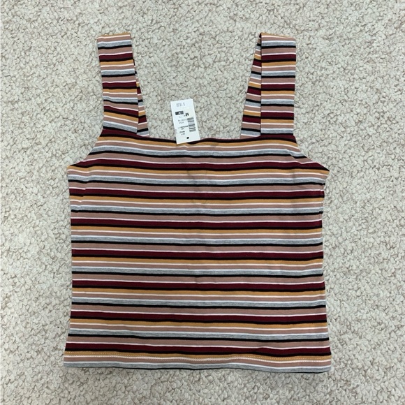 Aeropostale | Tops | Nwt Aropostale Multicolored Striped Cropped Tank ...